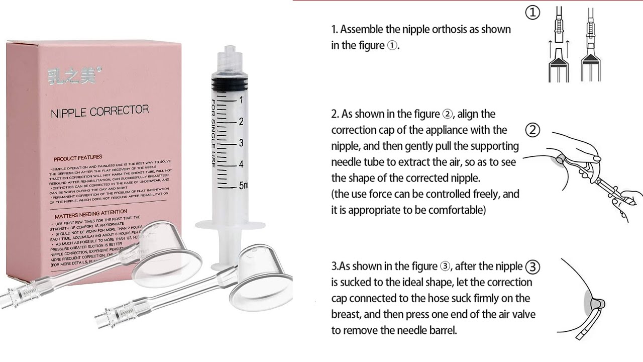 How To Use Inverted Nipple Puller Nipple Aspirator Corrector For Flat