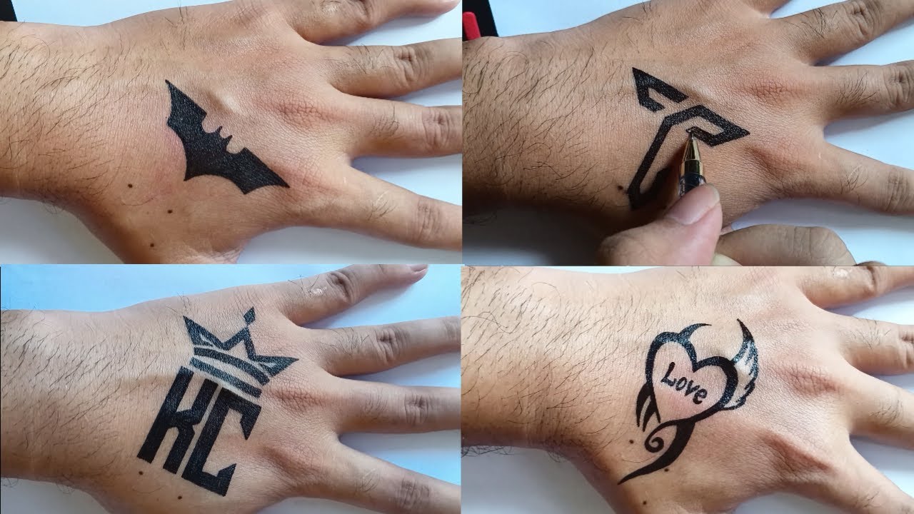 Diy Tattoo With Pen Tattoo Design Art Youtube