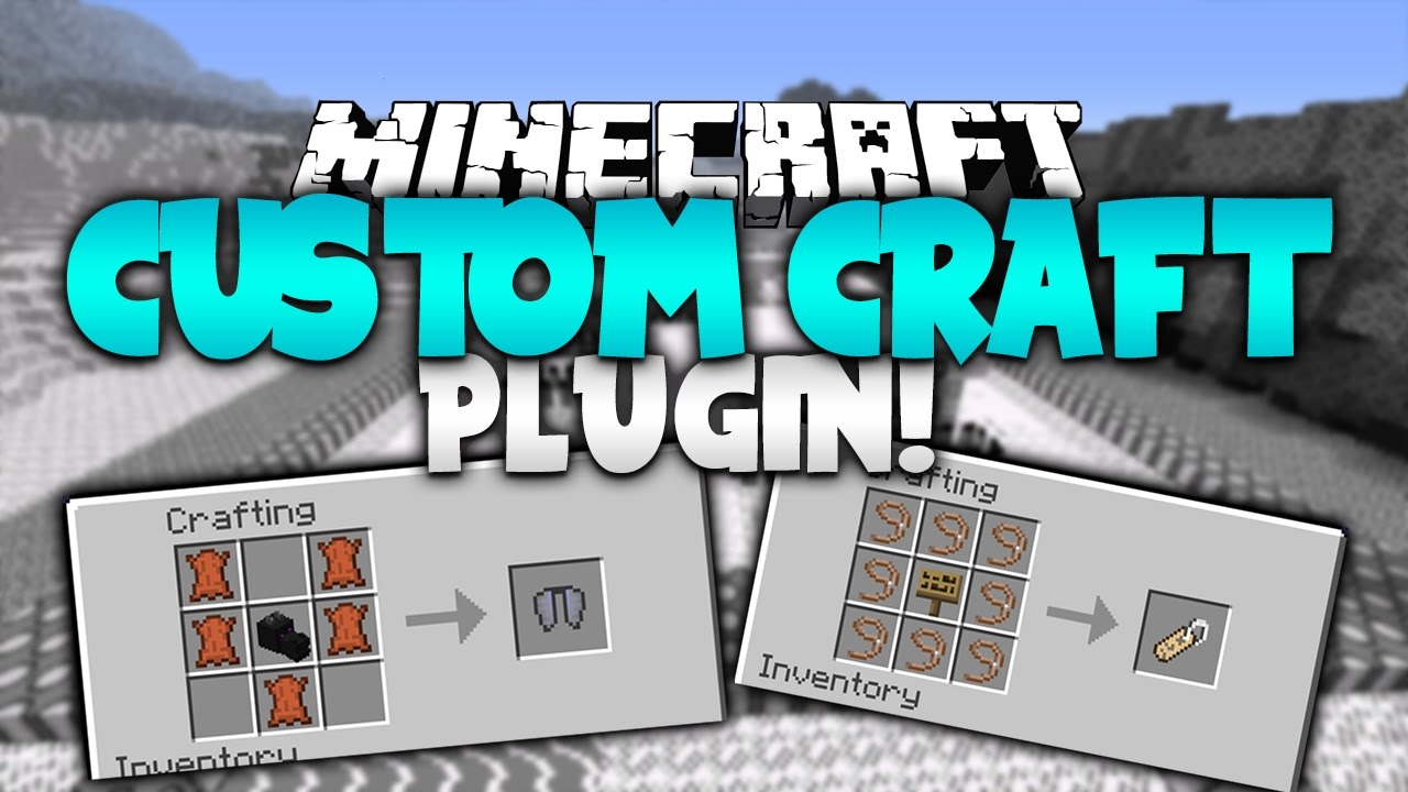 Custom Craft Minecraft Plugin Tutorial Youtube