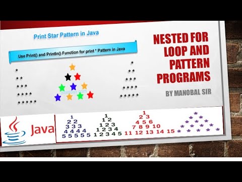 Pattern Program In Java Nested For Loop Star And Number Pattern