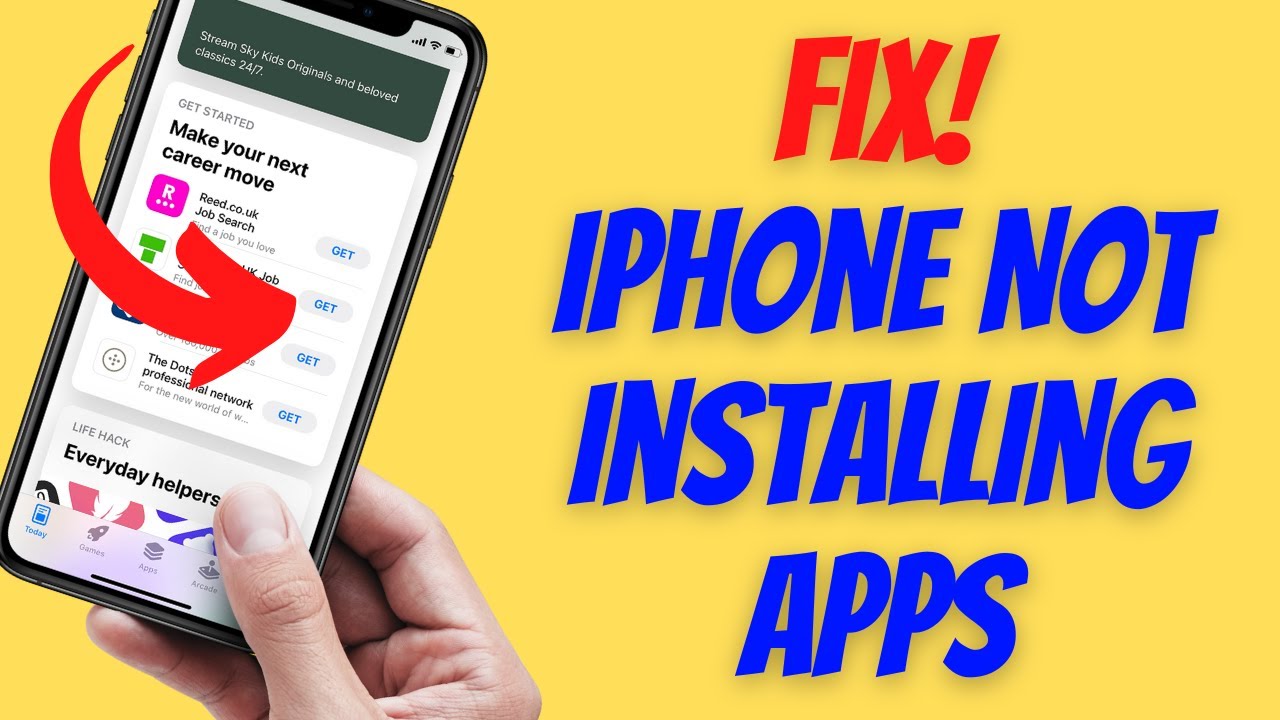 Fix Iphone Not Installing Apps From App Store Youtube