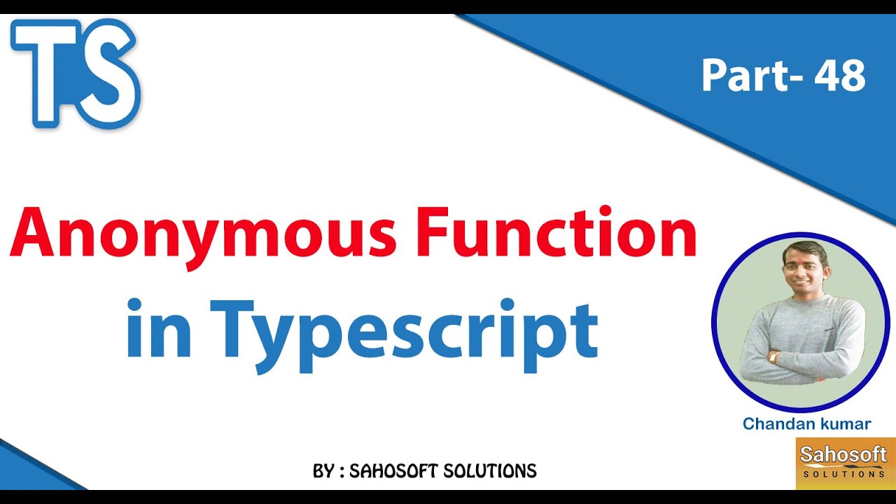 Anonymous Function In Typescript Typescript Tutorials In Hindi Youtube