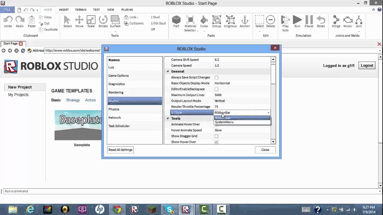 Roblox How To Revert Back The Old Roblox Studio Youtube