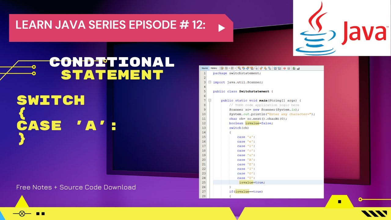 Switch Case Statement In Java Program Switch Case In Java Youtube