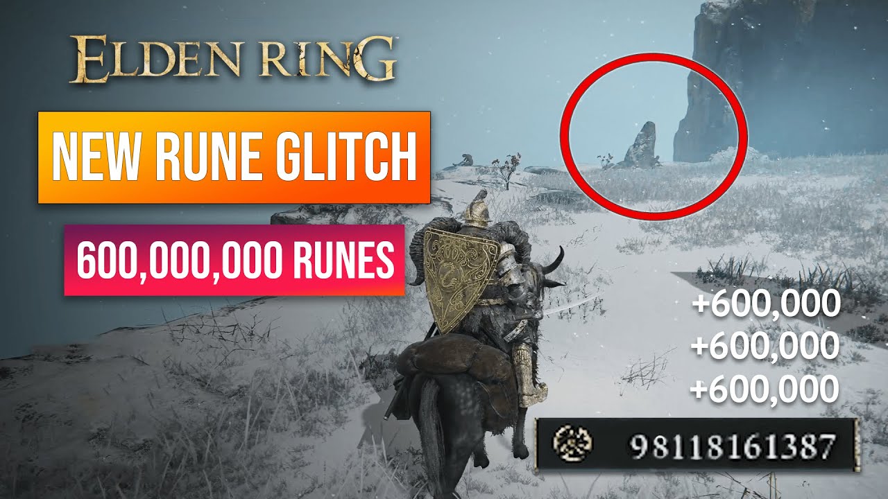 Elden Ring Rune Farm New Rune Glitch 600k Runes Per Minute Youtube