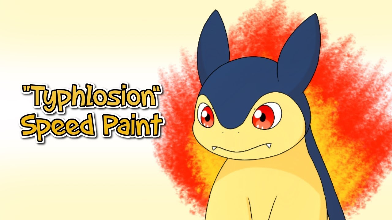Typhlosion Speed Paint 10 Youtube