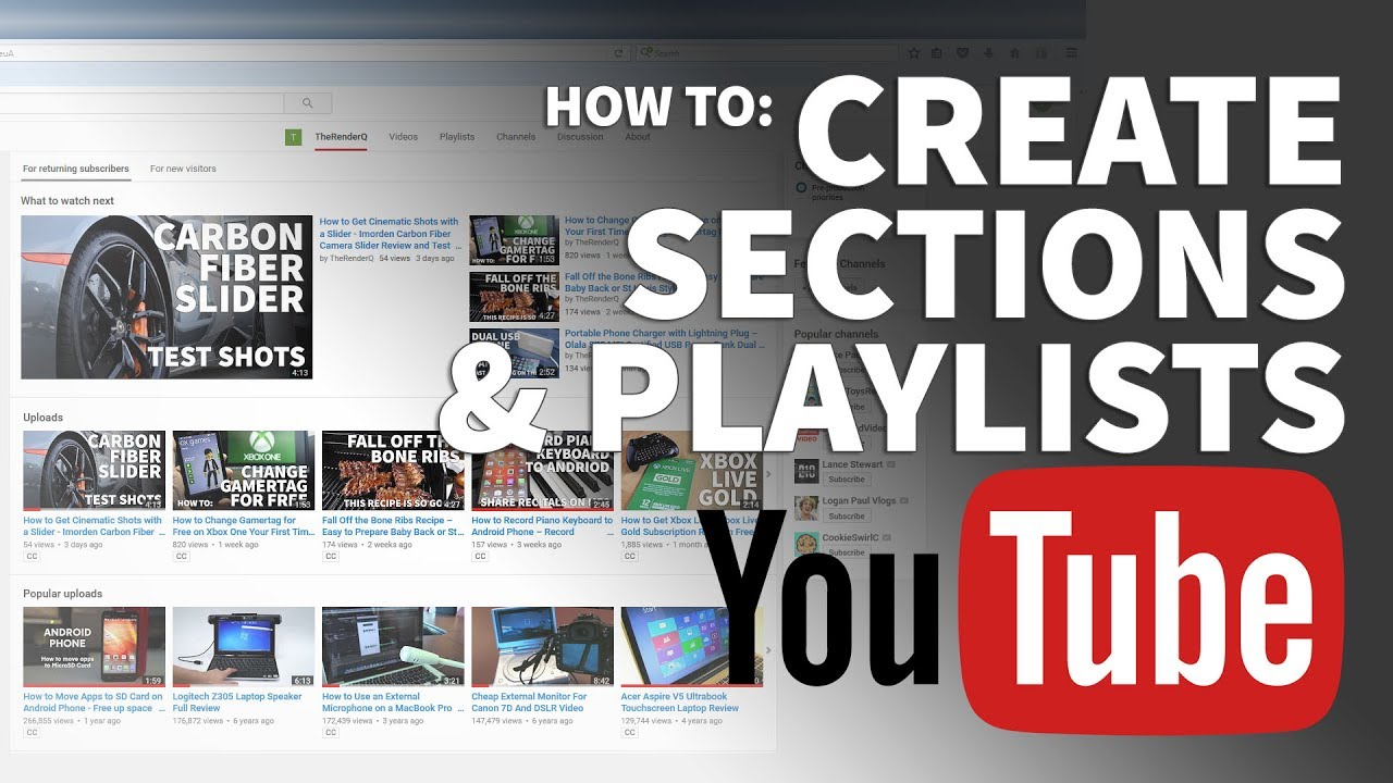 How To Create Sections On Youtube Channel Page Organize Your Youtube