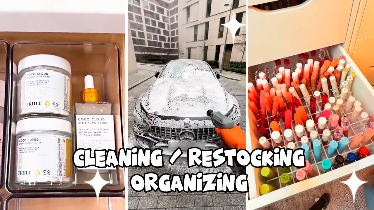 Satisfying Cleaning Restocking Organizing Tiktoks Asmr 31 Youtube