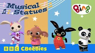 Bing Plays Musical Statues Freeze Dance Game For Kids Cbeebies Cbeebies ...