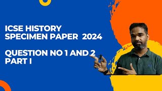 Icse History Specimen Paper Solved 2024 Icse Class 10 H Doovi