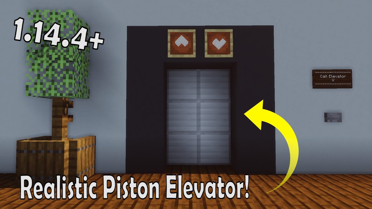 How To Make A Compact Realistic Piston Elevator Minecraft Redstone