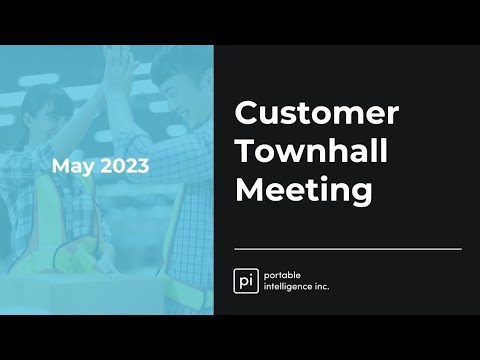 Customer Townhall 2023 Portable Intelligence Youtube