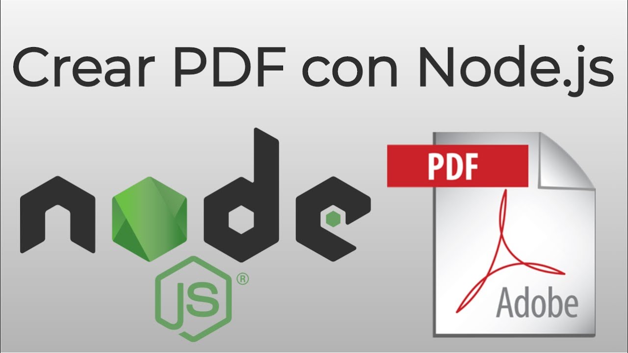 Crear Pdf Con Node Js Youtube