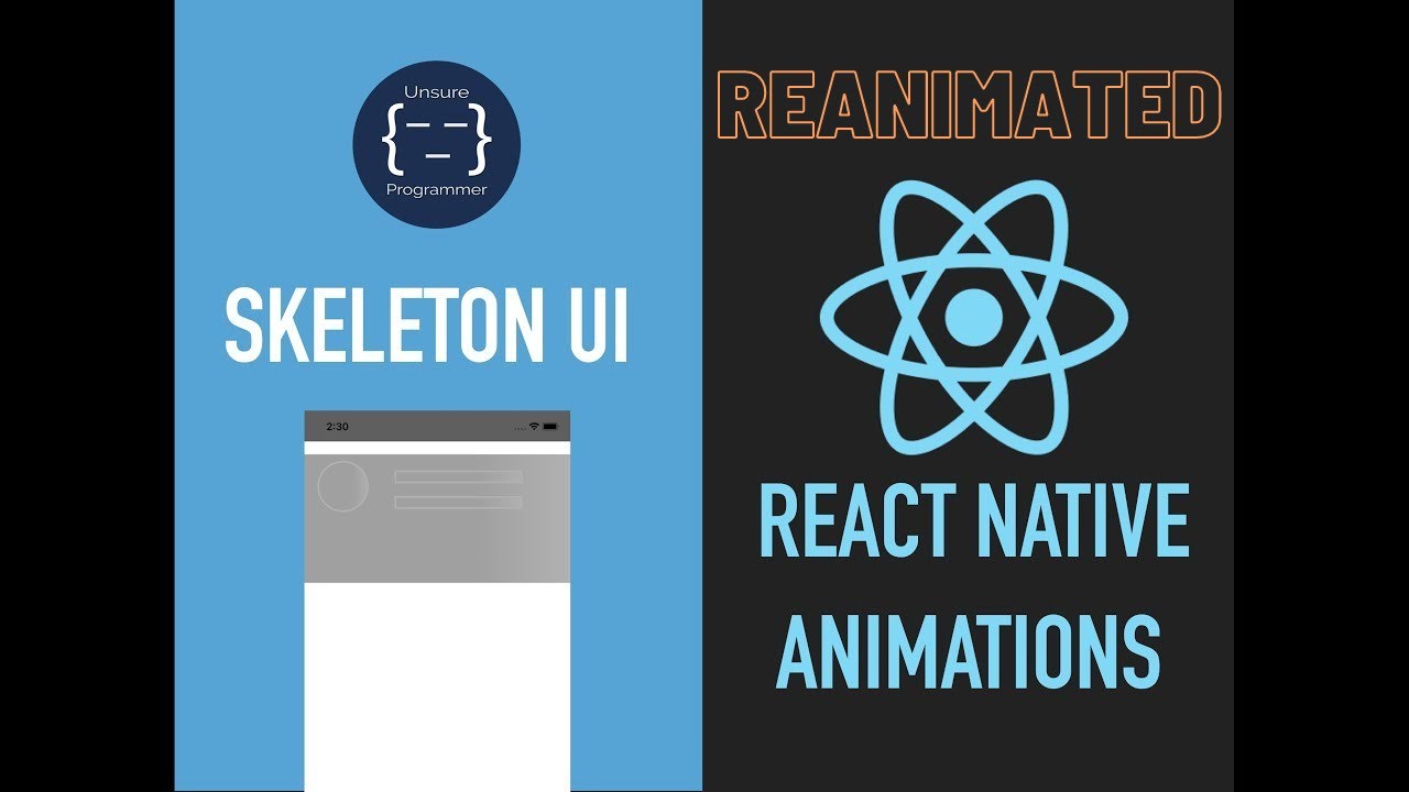 Skeleton Ui Reanimated React Native Animations Youtube