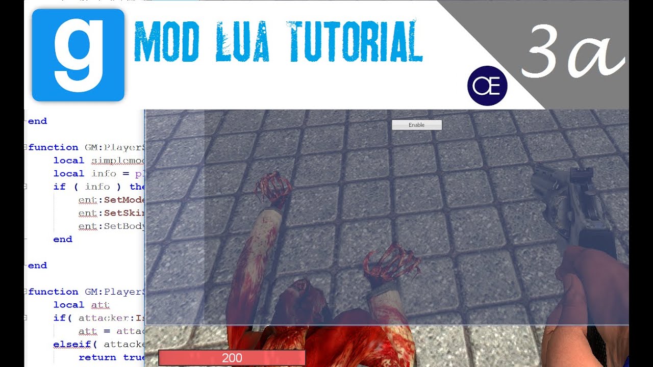 Gmod Lua Tutorial 3a Functions Hooks And Gm Youtube
