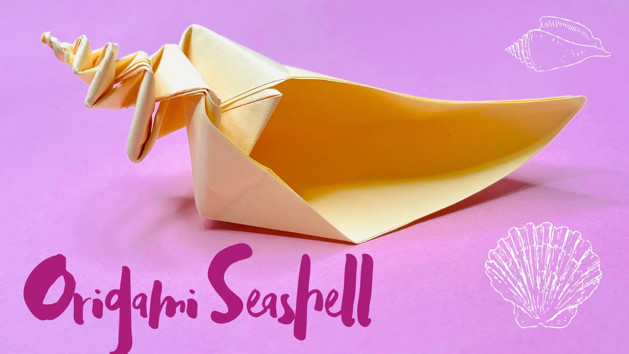 Origami Seashell Origami Tutorial Youtube
