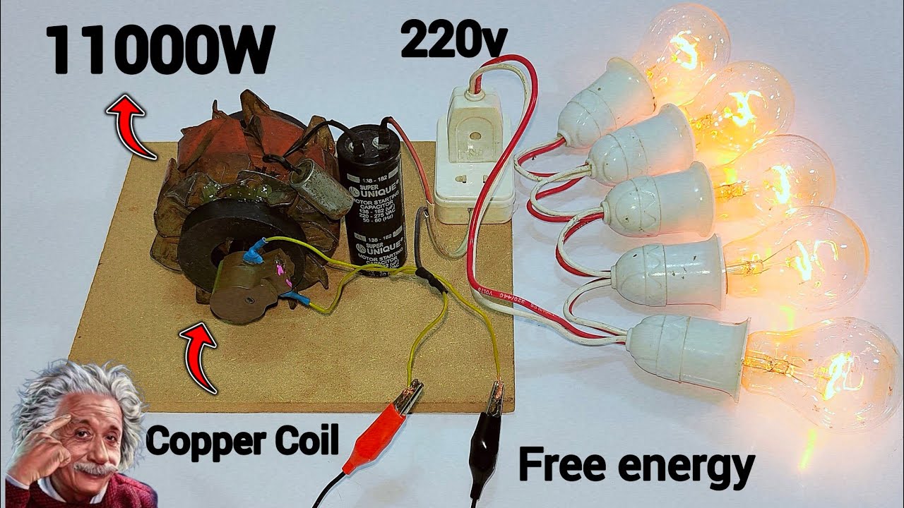 I Turn Free Energy 220v Into 11000wрџ ўwith Kar Generator Copper Coil