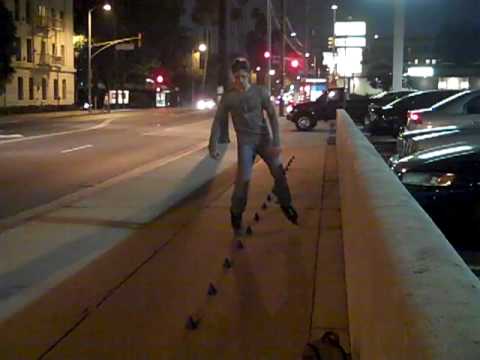 Slalom Cone Skating By Kevin Kirkpatrick Hollywood Ca Youtube