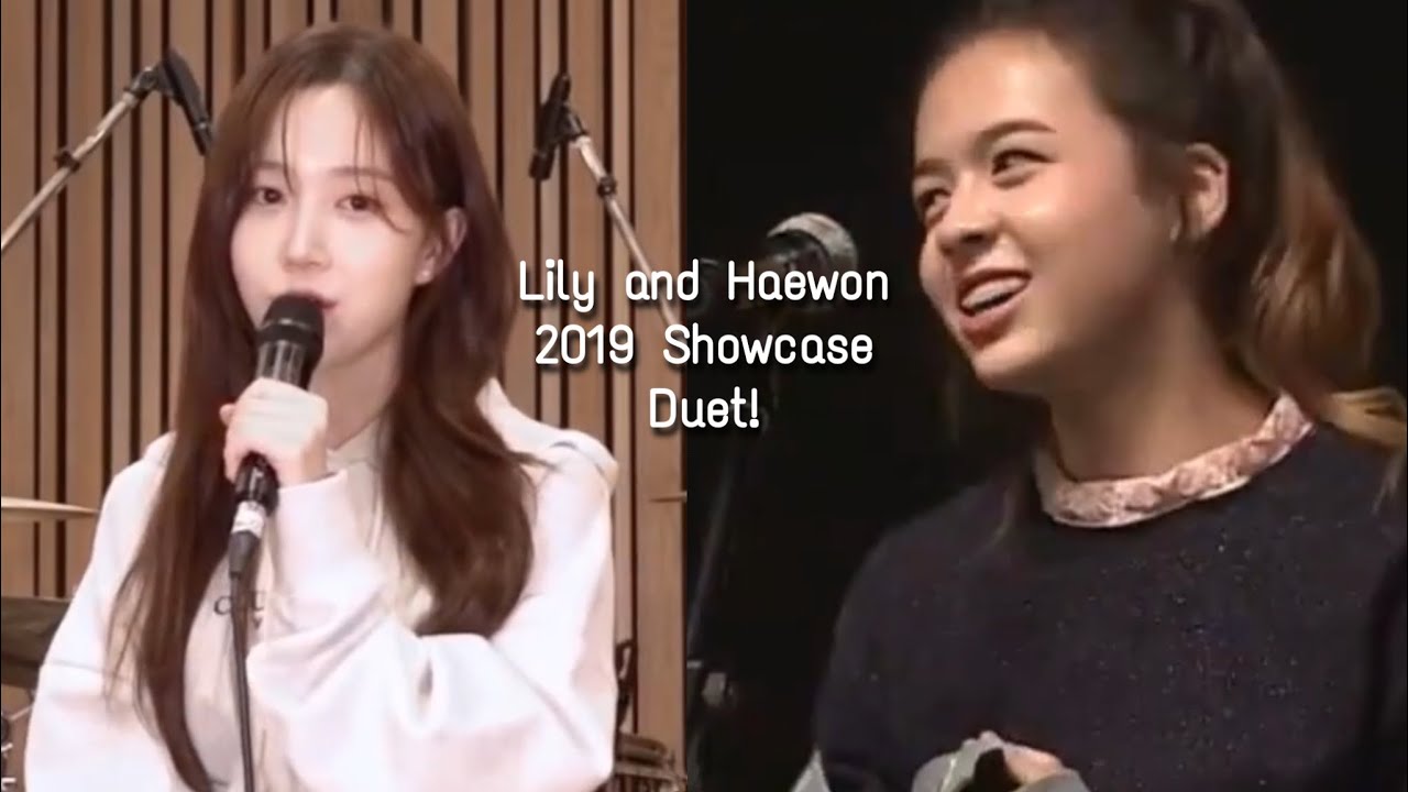 Jypn Lily And Haewon Duet Jypngg Member Oh Haewon And Jyp Trainee