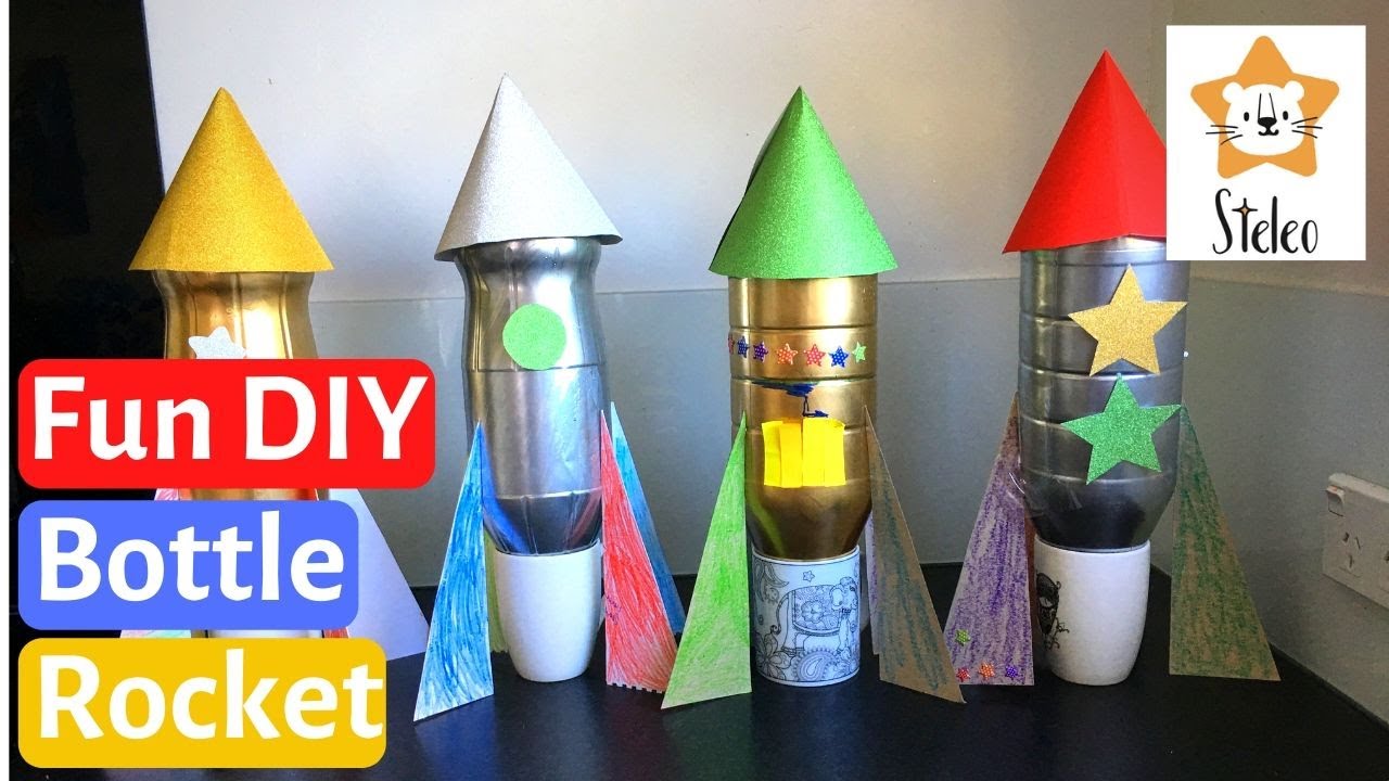 How To Make A Water Bottle Rocket Diy Homemade Plastic Bottle Rocket