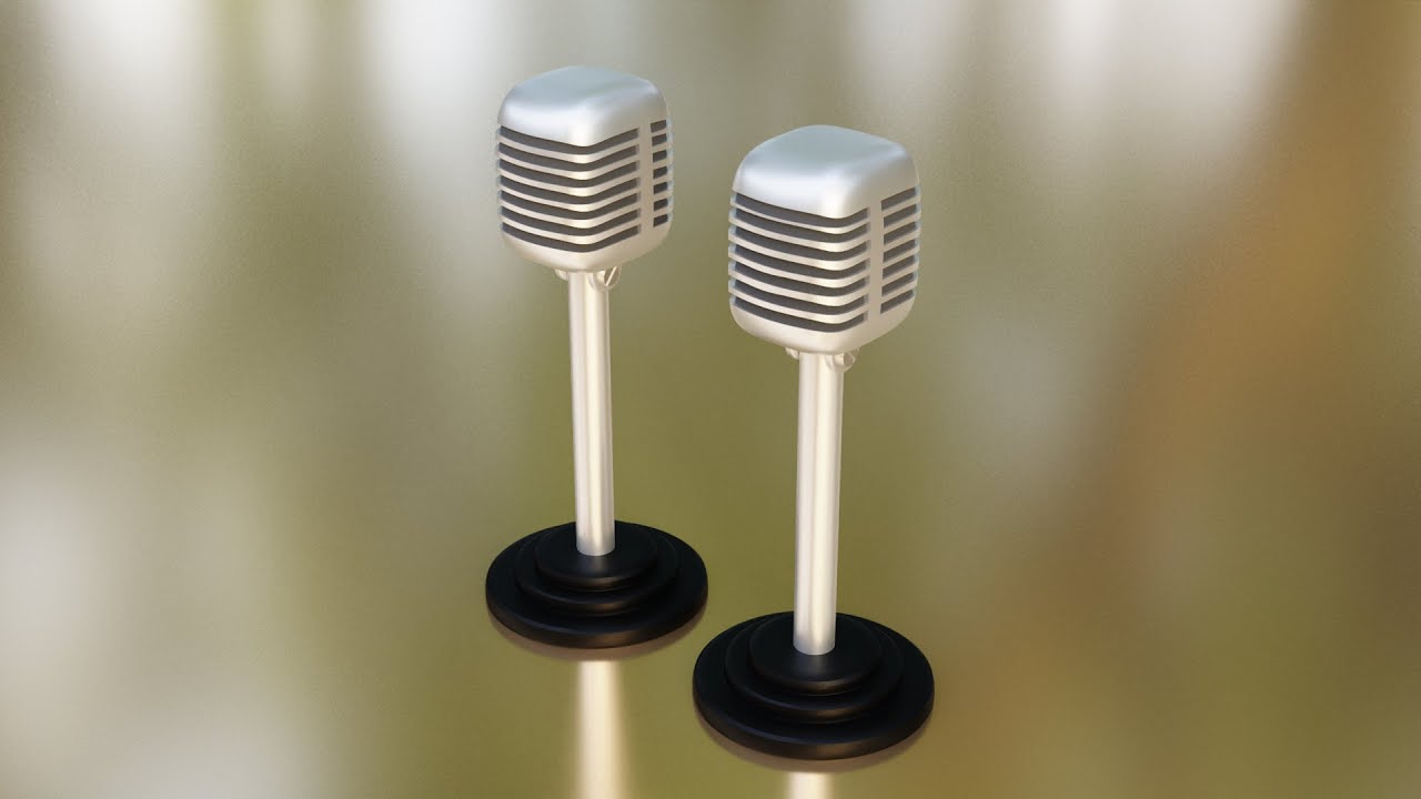 Microphone Blender Tutorial Youtube