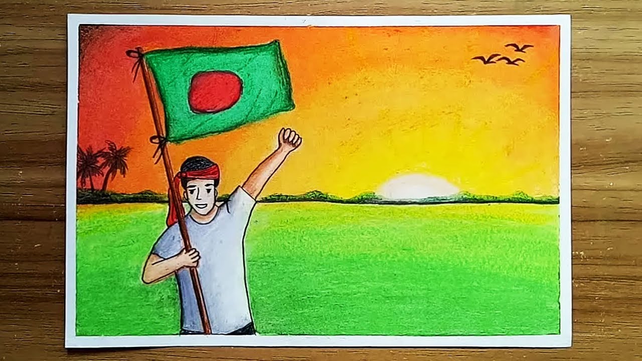 How To Draw Scenery Of Victory Day
