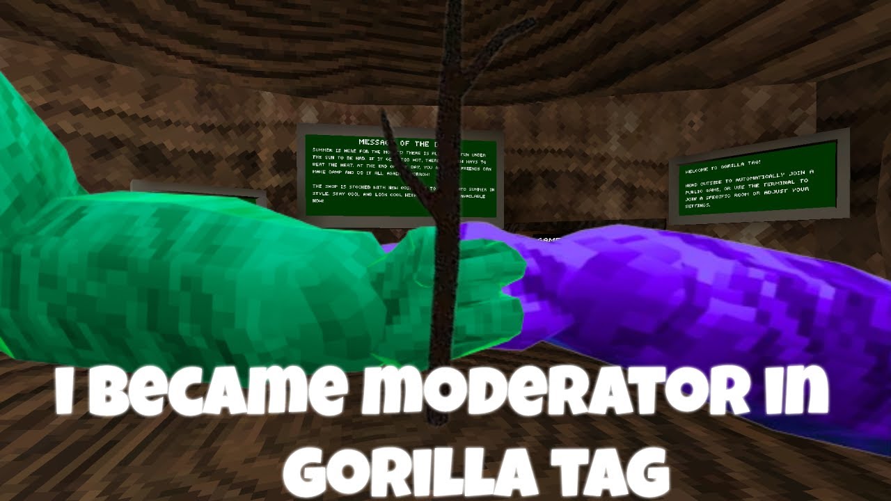 I Became A Moderator In Gorilla Tag Gorilla Tag Youtube