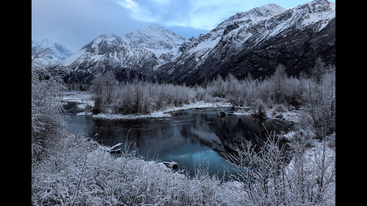 Alaska 4k Eagle River Film Drone Winter Scenery Youtube