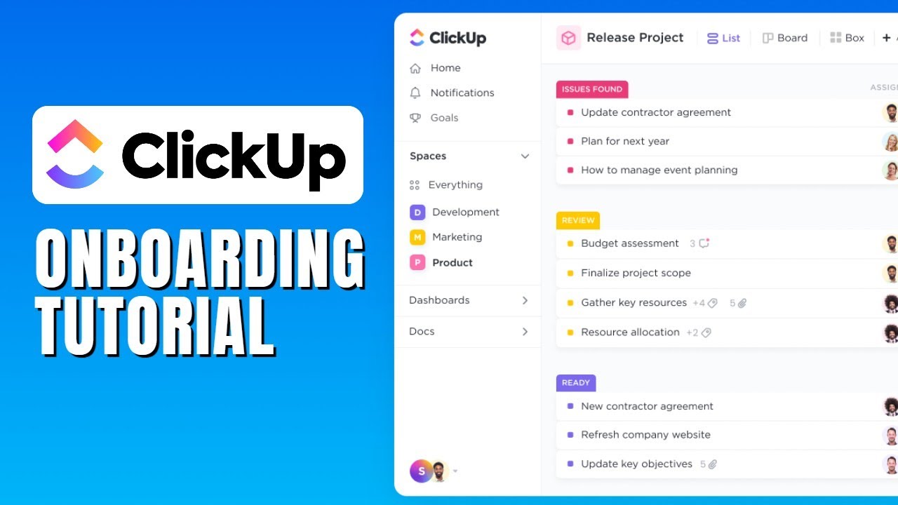 Clickup For Onboarding How To Use Clickup For Onboarding Youtube