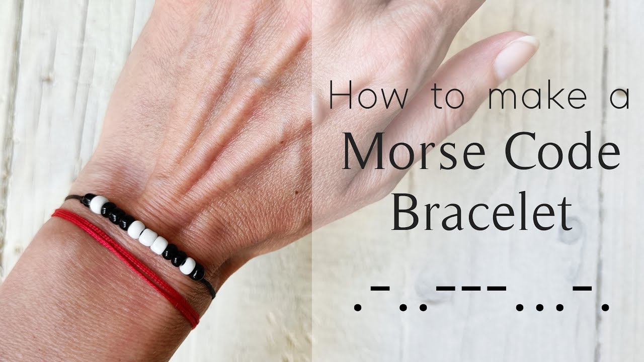 How To Make A Morse Code Beaded Bracelet Diy Bracelet Very Easy