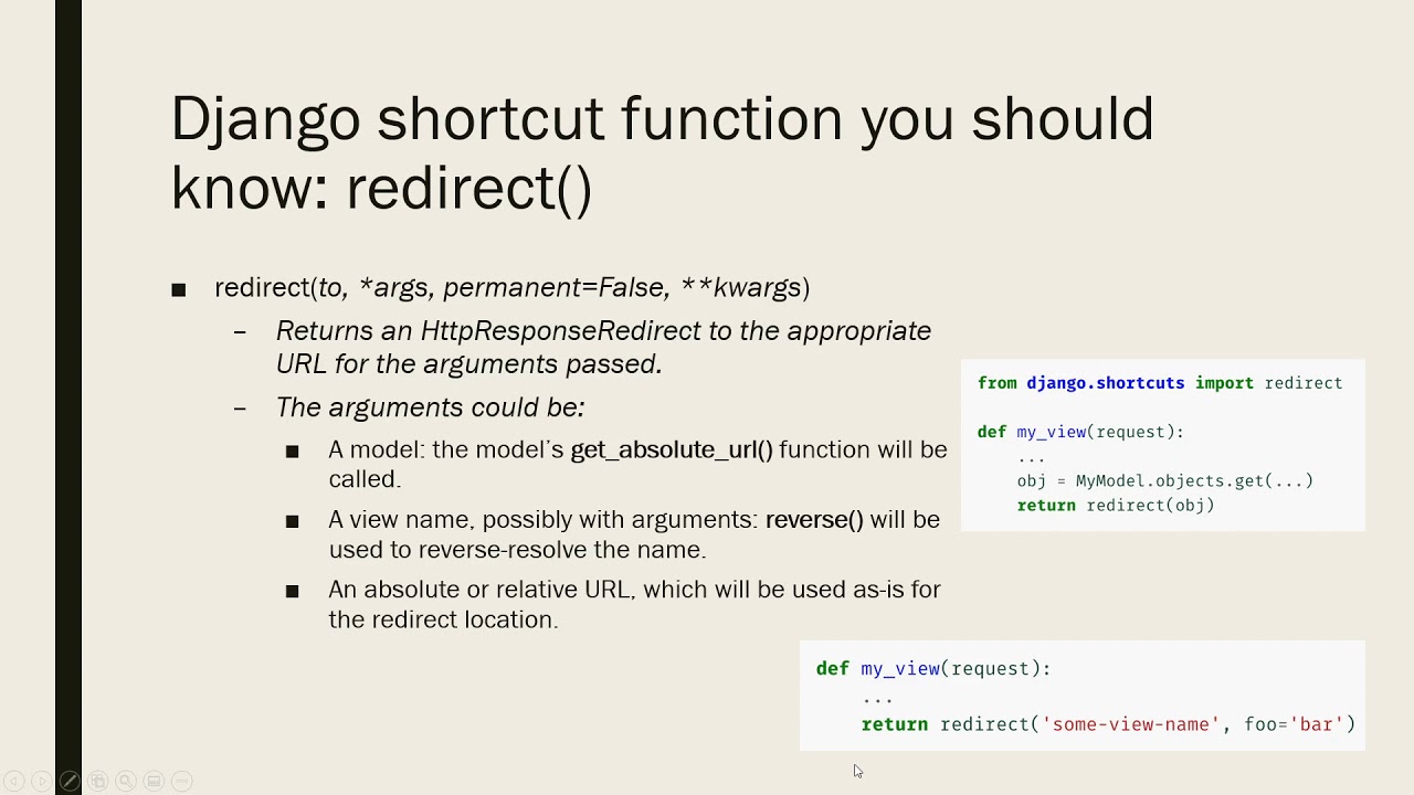 Week 4 Part 2 Django Shortcut Function Youtube
