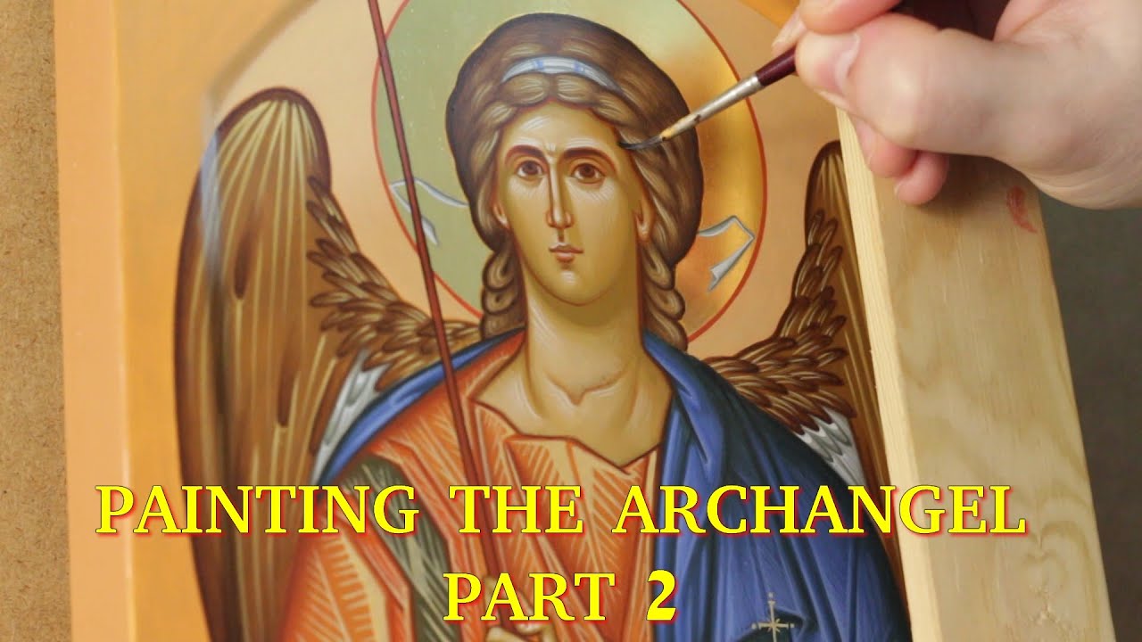 Iconography Tutorial Speed Painting Archangel Michael Part 2 Youtube