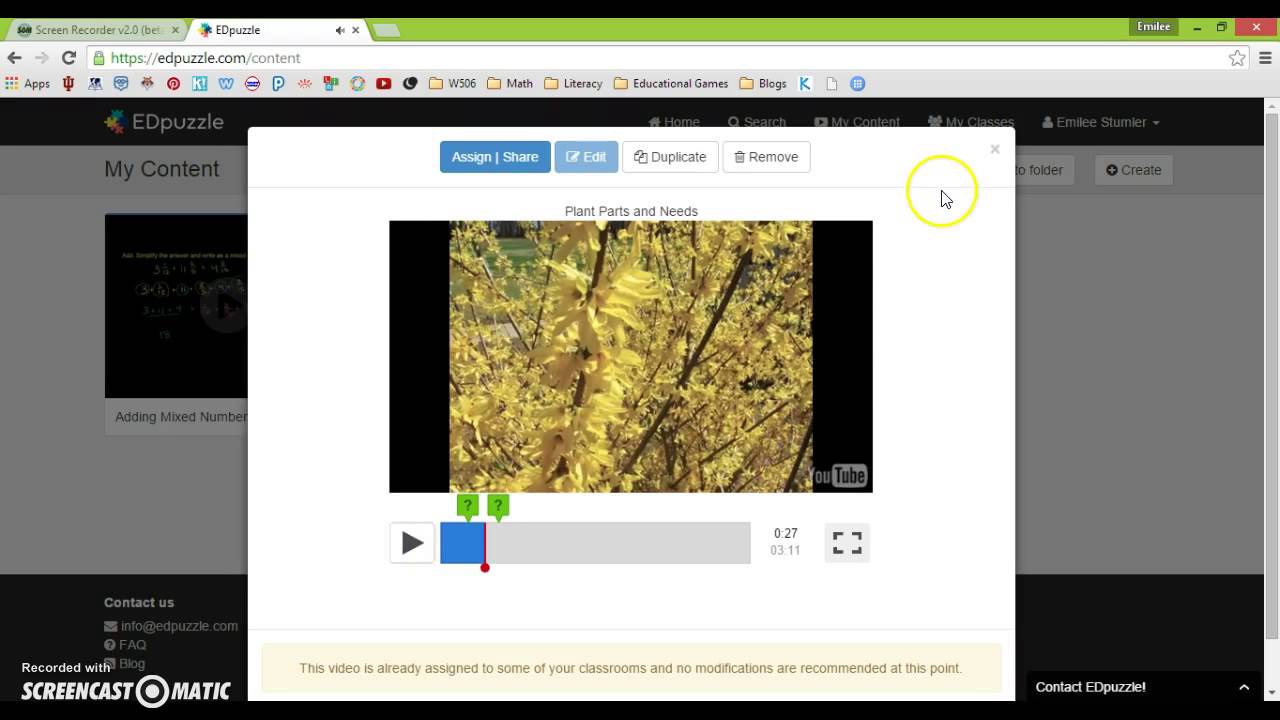 Edpuzzle Tutorial Youtube
