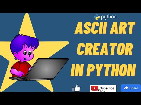 Ascii Art Creator Python Python Pythonforbeginners Pythonprogramming