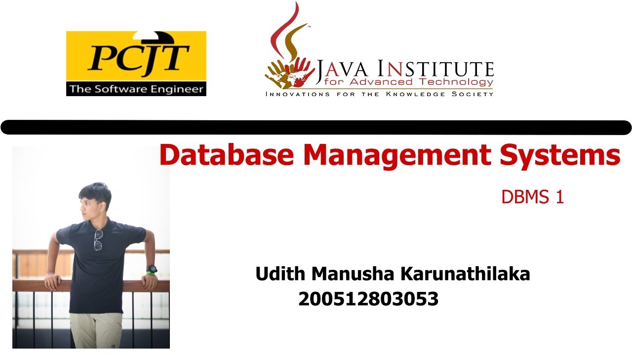 Database Task 38 1st Year Semester 01 Java Institute Youtube