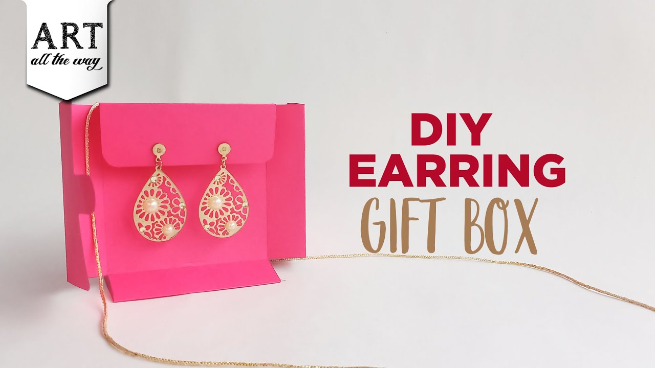 Diy Earring Gift Box Paper Gift Box Diy Gift Box Crafts Ace
