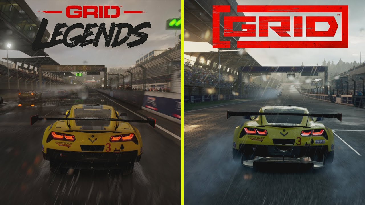 Grid Legends Vs Grid 2019 Ps5 Graphics Comparison Red Bull Ring Rain