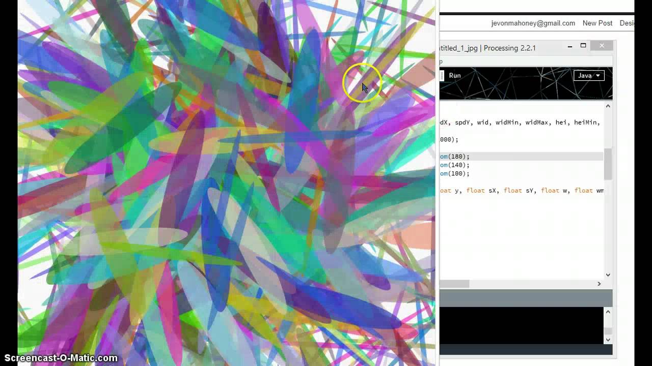 Open Processing Test 2 Processing Youtube