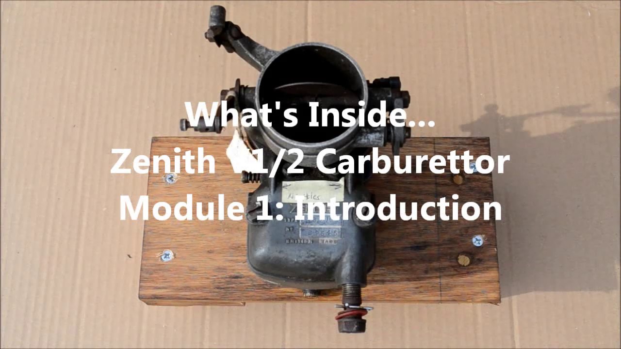Zenith Carburetor Adjustment
