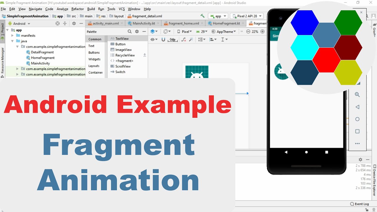 Android Simple Fragment Animation Beginner Simple Example Youtube