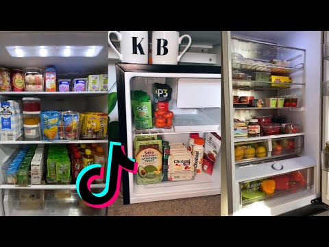 Fridge Restocking Organizing Asmr Tiktok Compilation Youtube