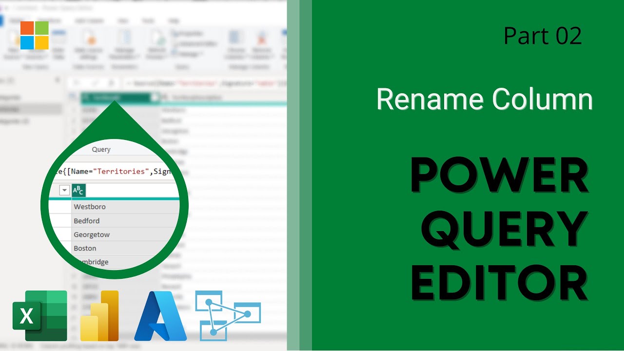 02 Rename Columns Using Power Query Editor Power Bi Microsoft