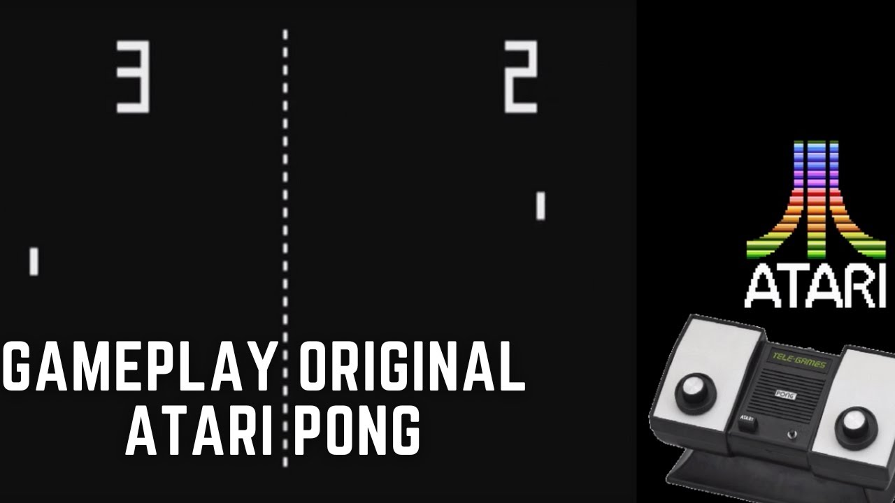Pong Atari Original 1972 Gameplay Youtube