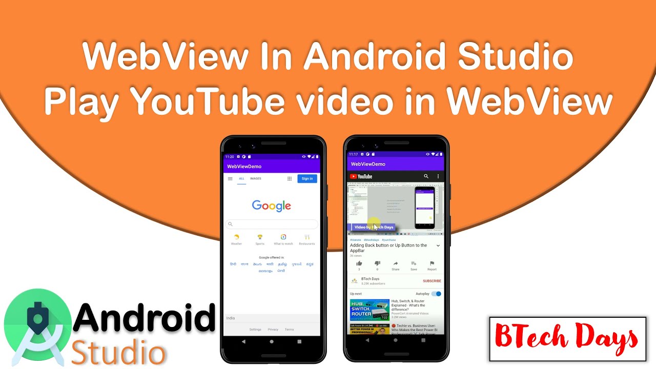 Webview In Android Studio And How To Play Youtube Video In Webview