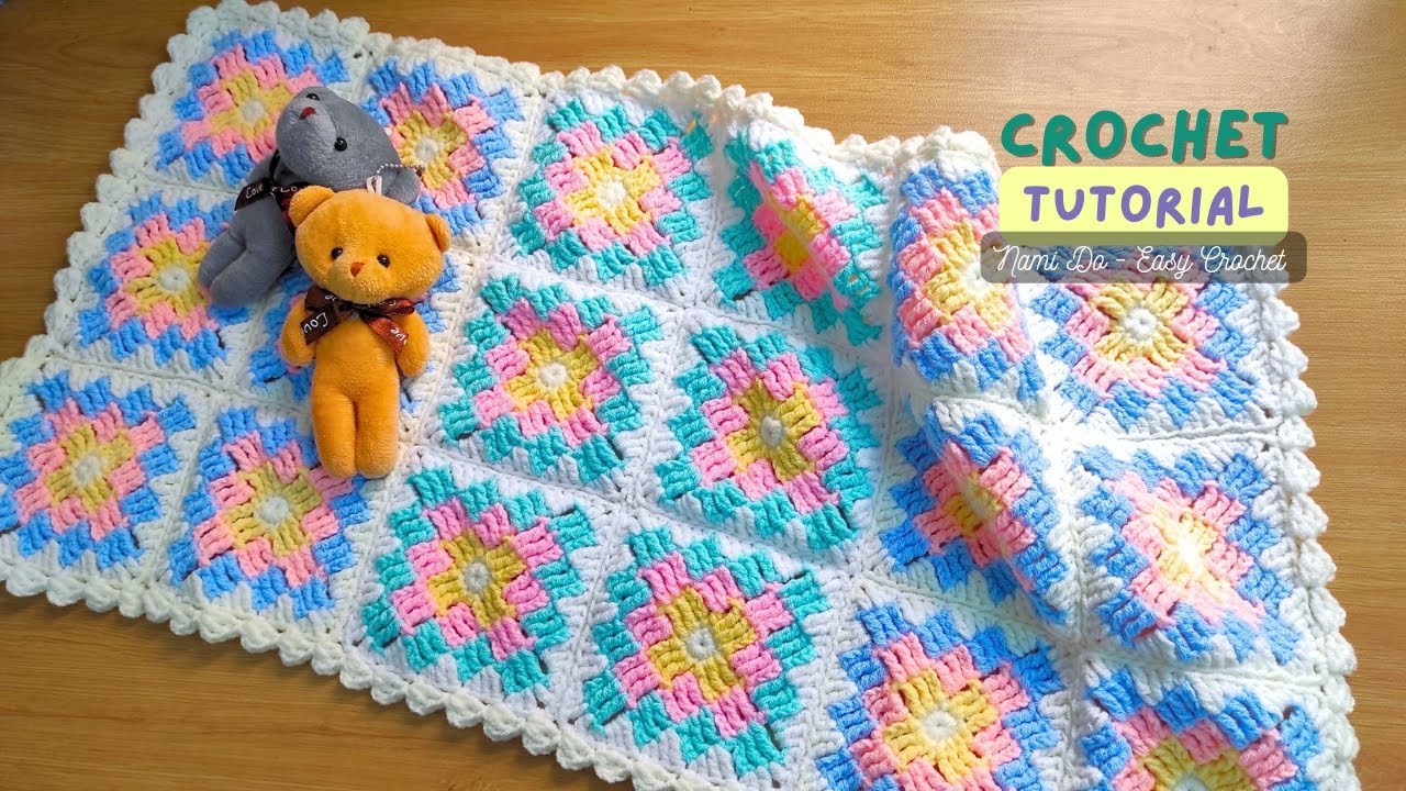 Easy Crochet Baby Blanket Tutorial Step By Step Tutorial Youtube