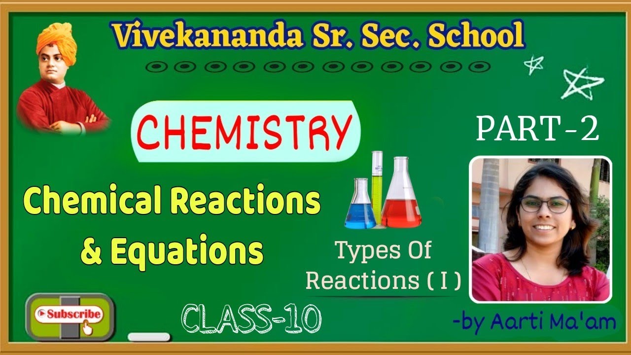 Class 10 Science Types Of Reactions Chemical Reactions