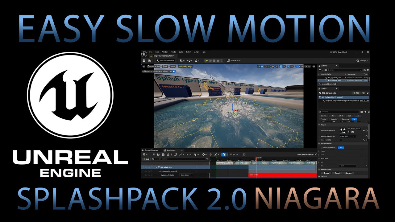 Easy Slow Motion For Splash Pack By Kegsfx Youtube