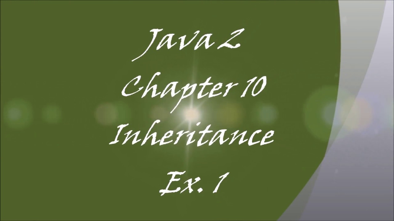 Tch322 Java Programming Unit 10 Exercise1 Youtube