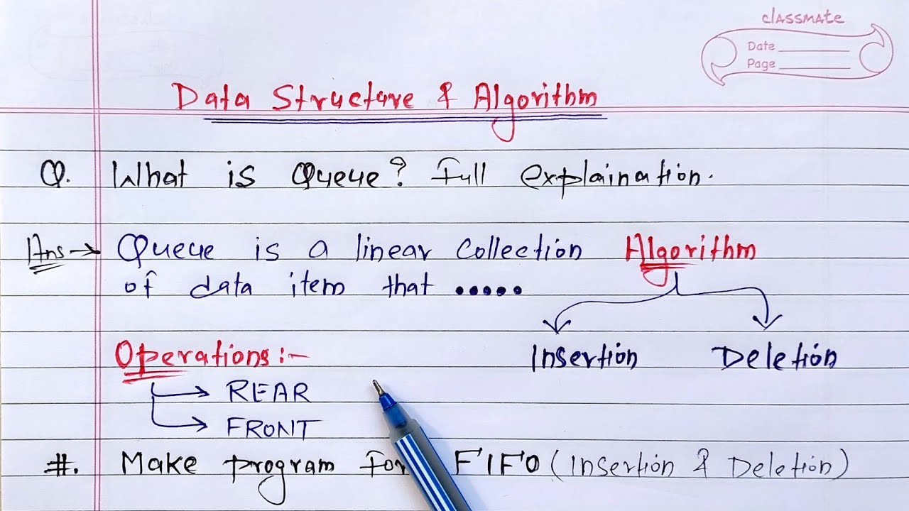Queue In Data Structure Learn Coding Youtube