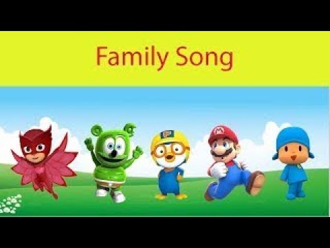 Wrong Heads Mario Pororo Pocoyo Gummy Bear Pj Mask Finger Family
